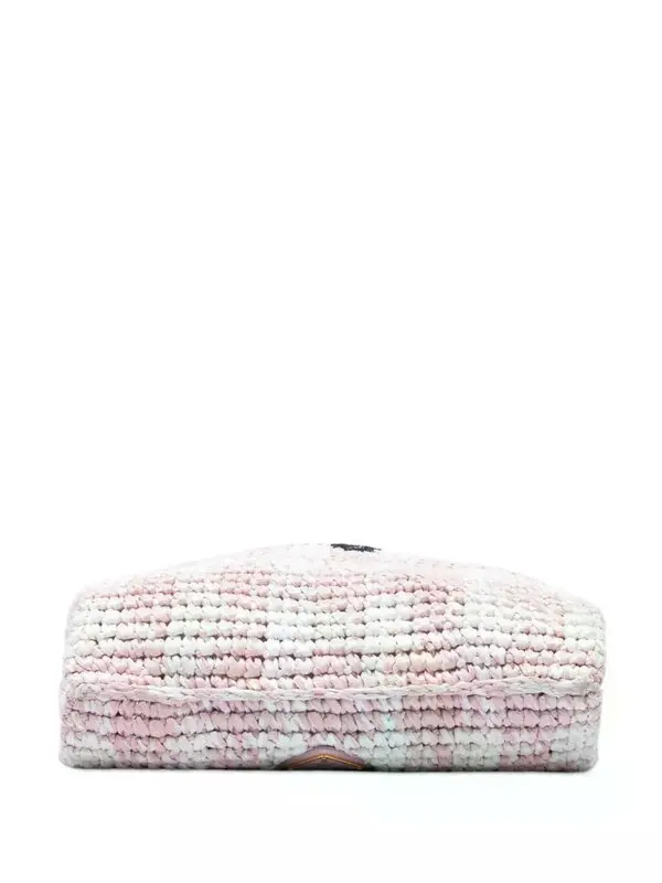 Prada Raffia Effect Crochet Crossbody Bag