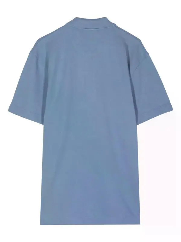 Maison Kitsuné Logo-appliqué Cotton Polo Shirt
