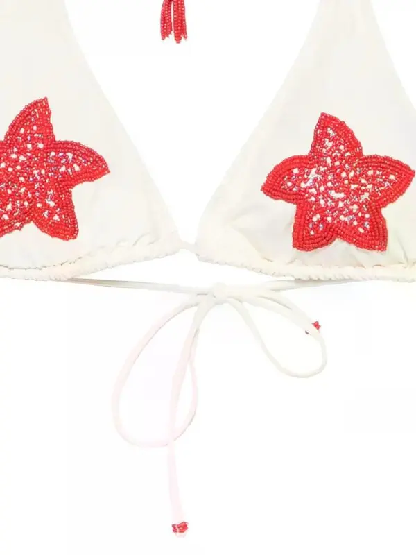 MC2 SAINT BARTH Bead-embellished Tassel Bikini