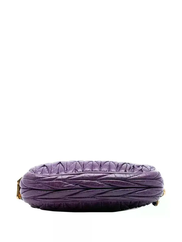 Miu Miu Nappa Matelasse Double Zip Handbag