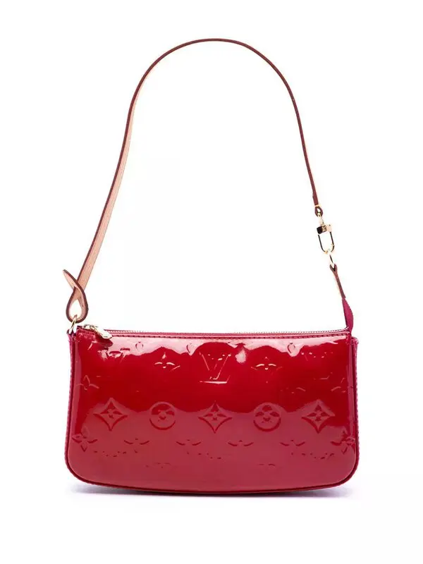 LOUIS VUITTON Monogram Vernis Pochette Accessoires Shoulder Bag - Red