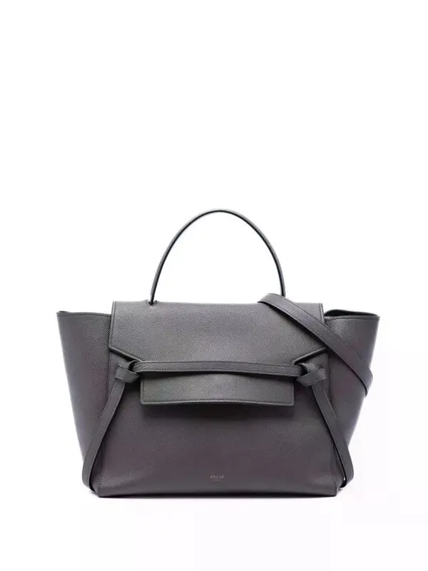 Celine 2017 Mini Leather Belt Bag Satchel - Grey