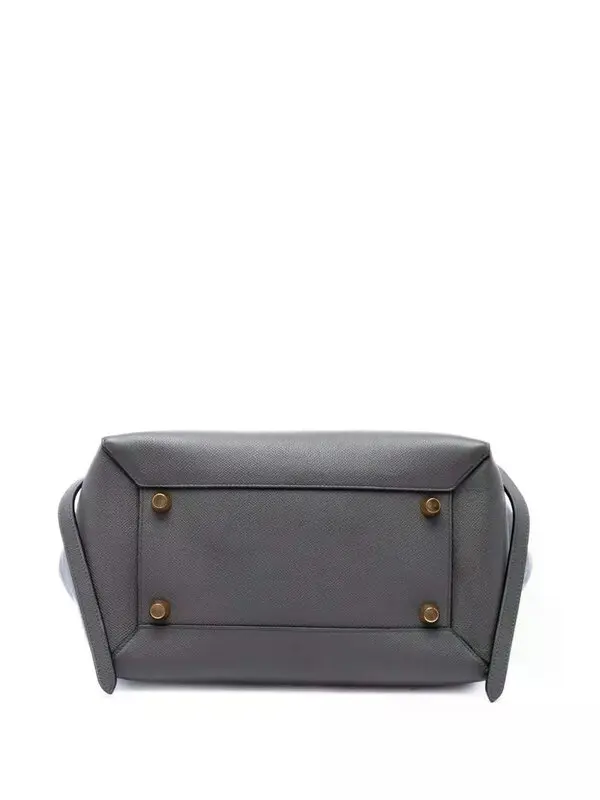 Celine 2017 Mini Leather Belt Bag Satchel - Grey