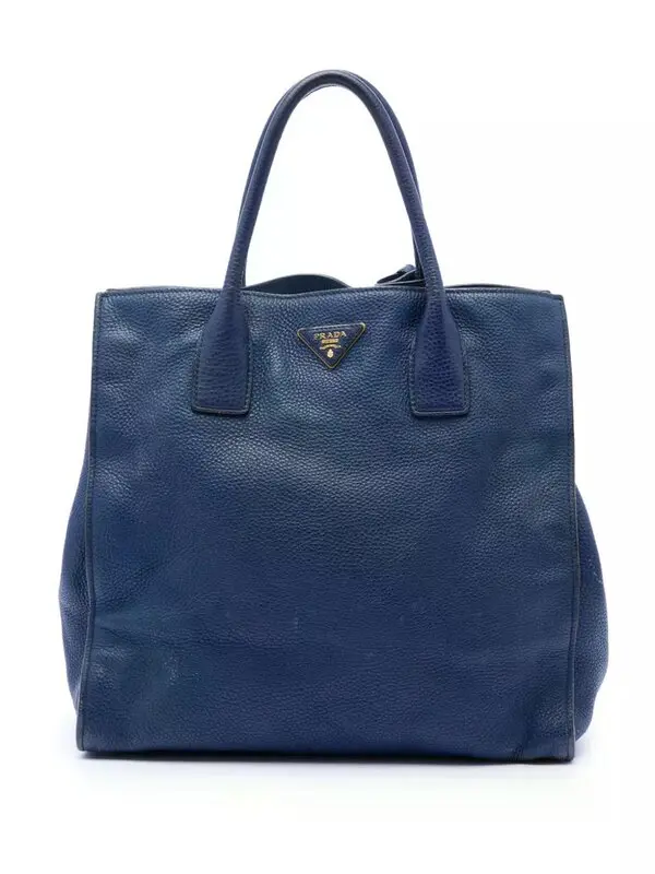 Prada Vitello Daino Open Convertible Tote Satchel