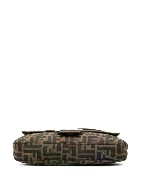 Fendi Zucca Canvas Baguette Shoulder Bag
