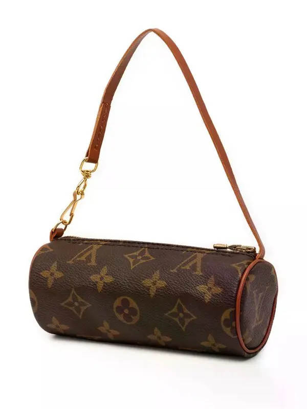 LOUIS VUITTON Monogram Papillon Pochette Handbag - Brown