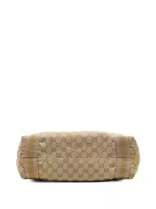 Gucci Gg Canvas Web Tote Bag - Neutrals