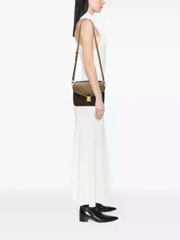 LOUIS VUITTON Pochette Metis Monogram Reverse Satchel - Brown