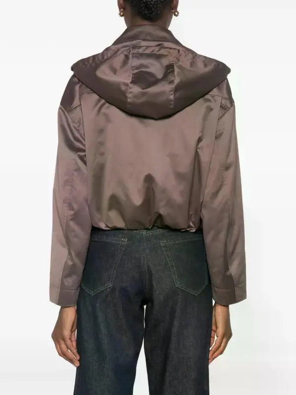 Moncler Hooded Satin Jacket
