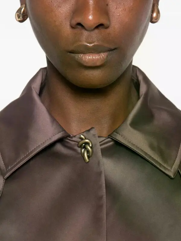 Moncler Hooded Satin Jacket