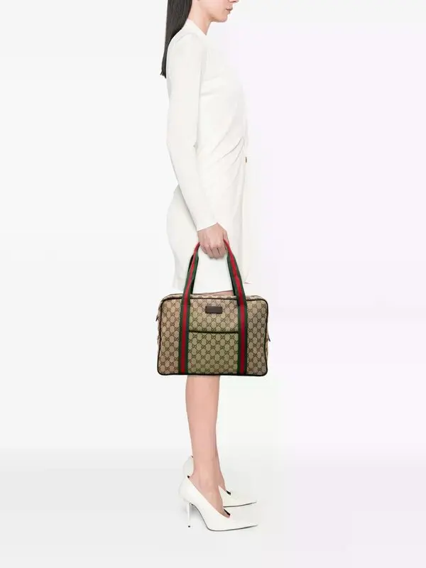 Gucci Gg Canvas Web Business Bag