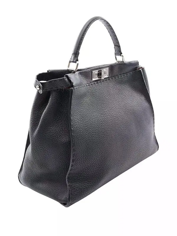 Fendi Selleria Peekaboo Satchel - Black