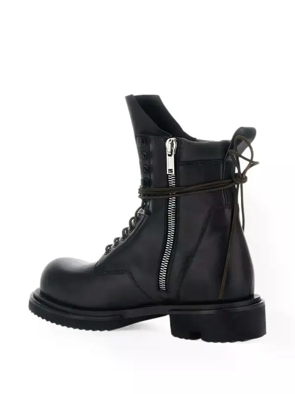 Rick Owens Gabe Lace-up Leather Boots