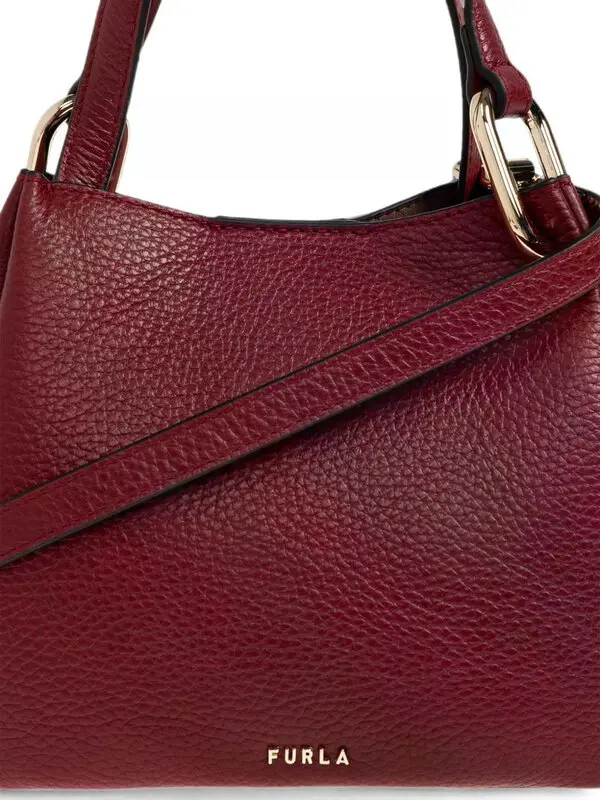 Furla Nuvola Grainy Leather Tote Bag - Red