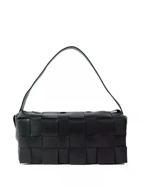 ST. AGNI Woven Envelope Tote Bag - Black
