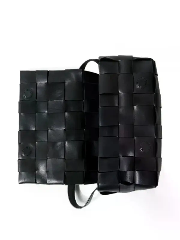 ST. AGNI Woven Envelope Tote Bag - Black
