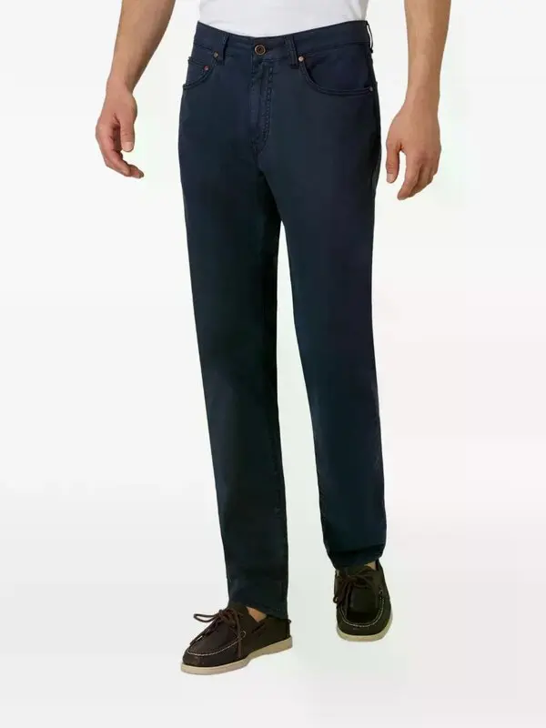 Boglioli Garment-dyed Five-pocket Trousers - Brown