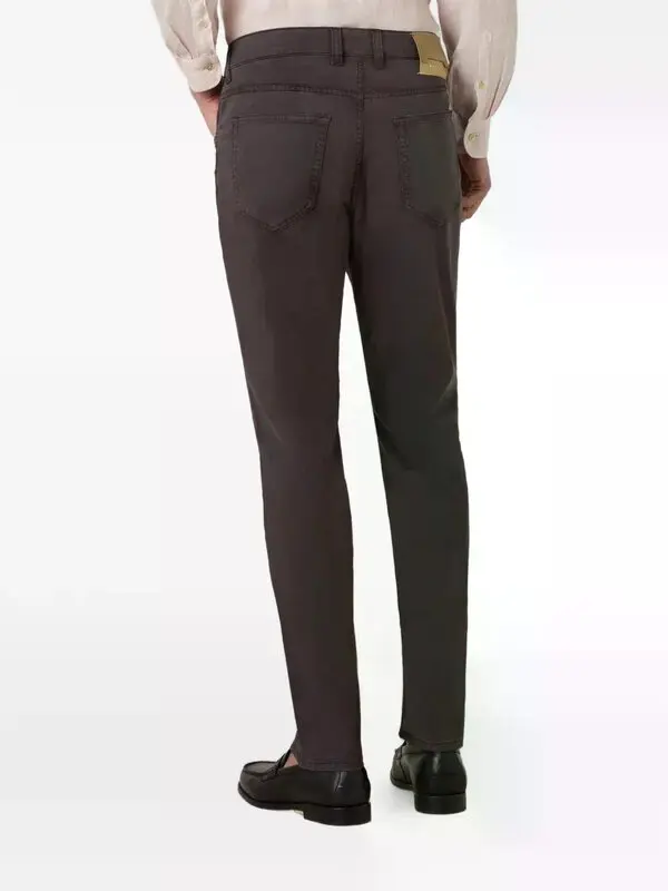 Boglioli Garment-dyed Five-pocket Trousers - Brown
