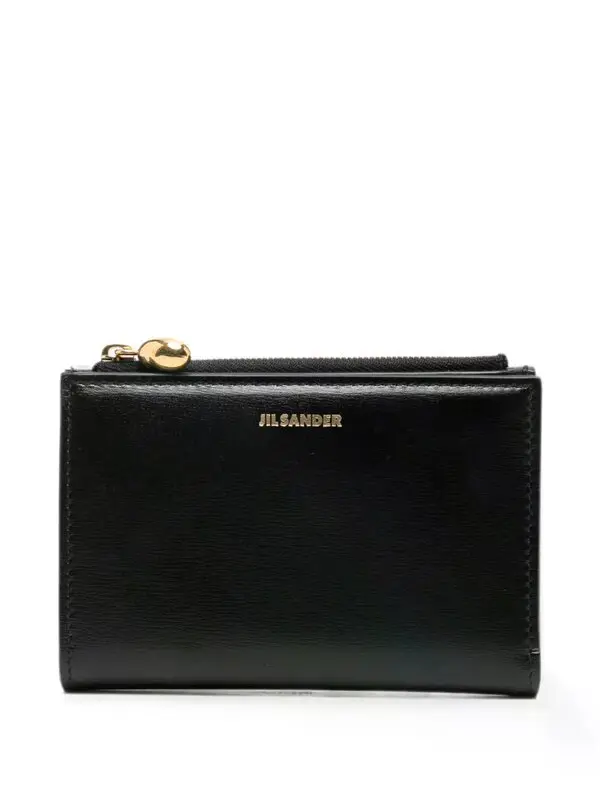 JIL SANDER Logo-print Bi-fold Wallet - Black