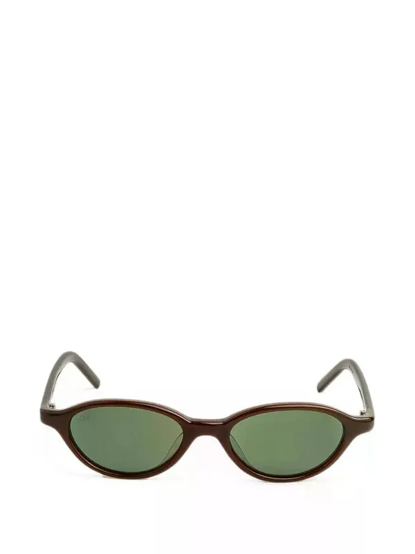 AKILA Oval-frame Sunglasses - Brown