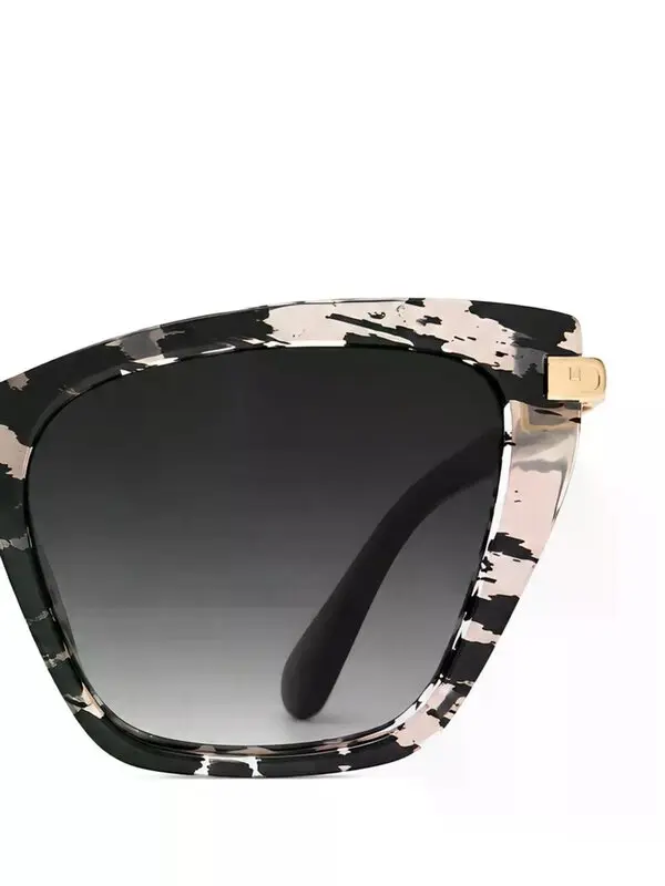 Furla Abstract Pattern Cat-eye Sunglasses - Black