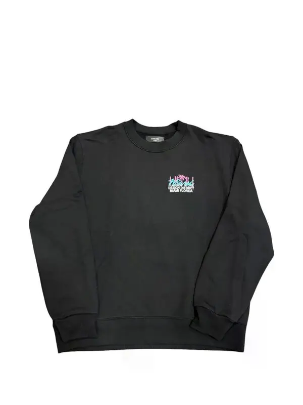 Amiri Crewneck Logo Print Sweatshirt
