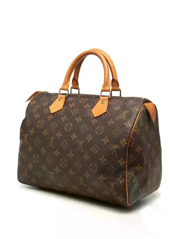 LOUIS VUITTON Monogram Speedy 30 Boston Bag - Brown