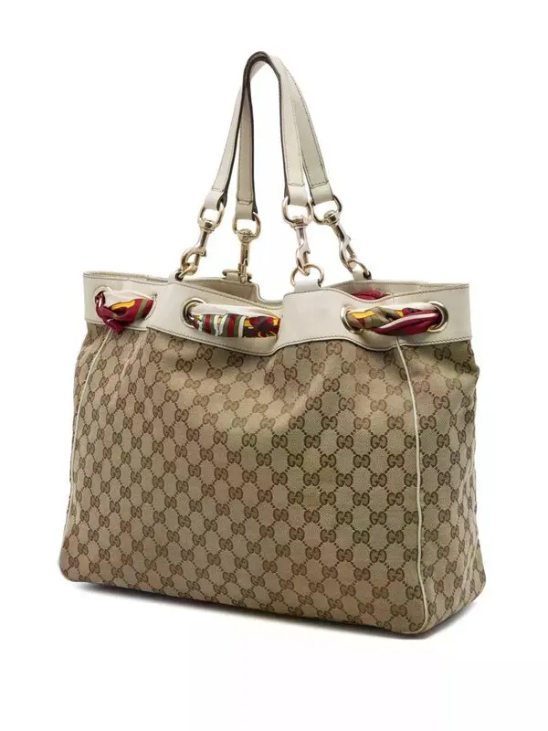 Gucci Gg Canvas Positano Tote Bag