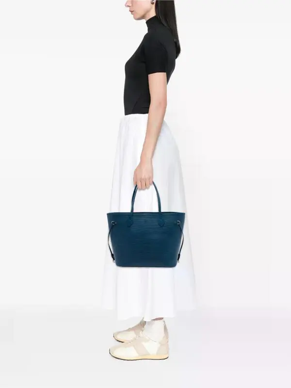 LOUIS VUITTON Epi Leather Neverfull Mm Tote Bag - Blue
