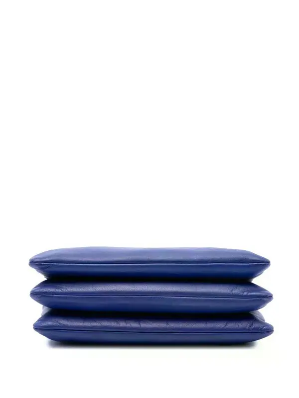 Celine Large Lambskin Trio Crossbody Bag - Blue