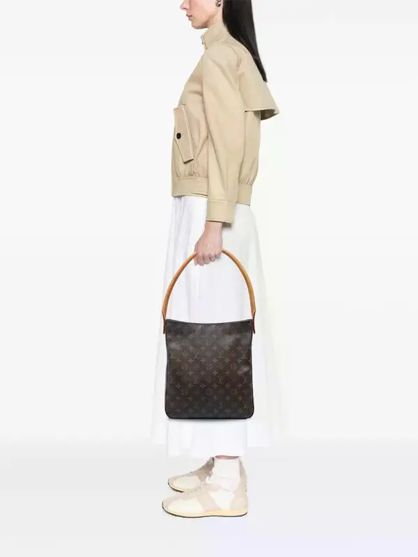 LOUIS VUITTON Monogram Canvas Looping Gm Shoulder Bag - Brown