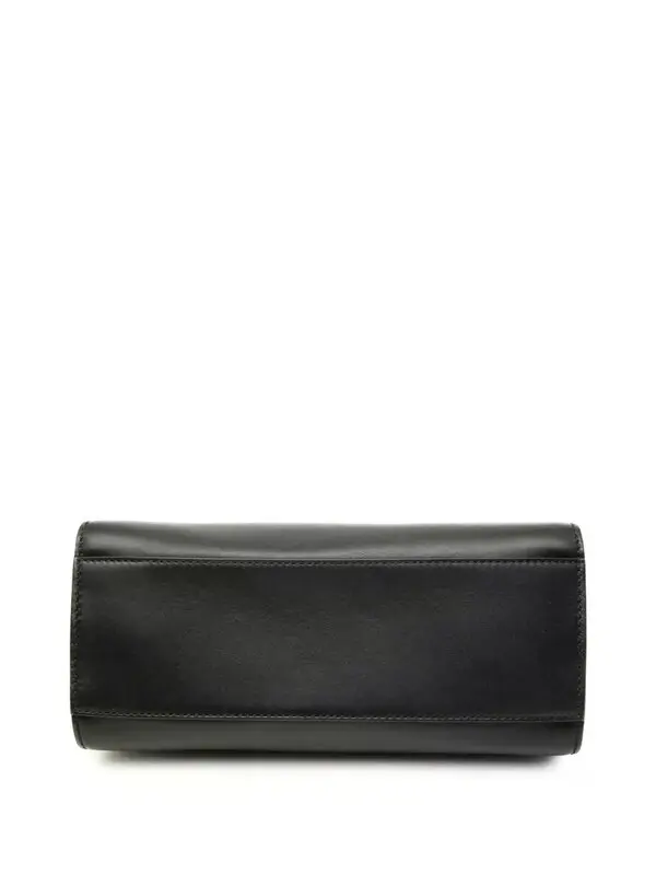Gucci Nappa Bamboo Web Nymphaea Top Handle Bag - Black