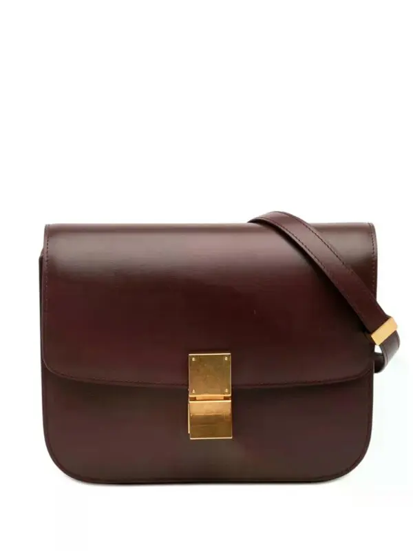 Celine Medium Calfskin Classic Box Crossbody Bag - Red
