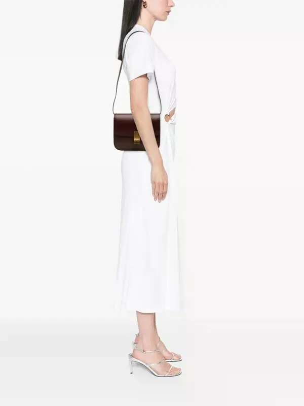 Celine Medium Calfskin Classic Box Crossbody Bag - Red