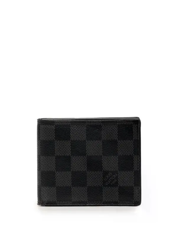 LOUIS VUITTON 2018 Damier Graphite Amerigo Wallet Small Wallets - Black
