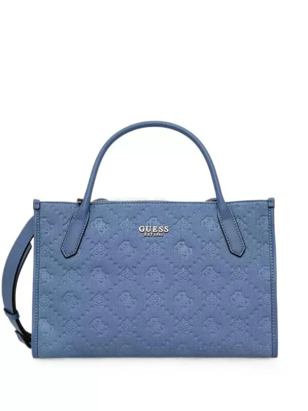 Guess Logo Debossed Tote Bag