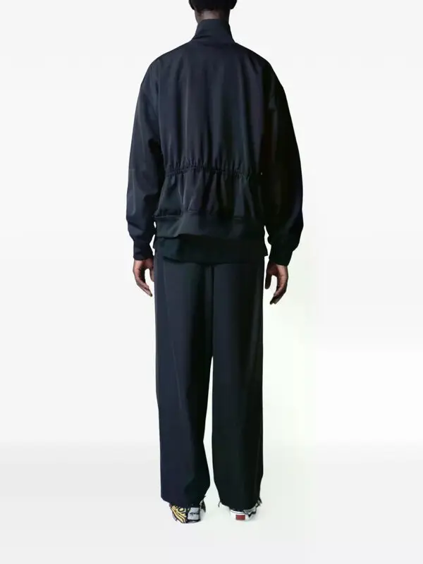 YOSHIOKUBO Panelled High Neck Zip-up Sweatshirt