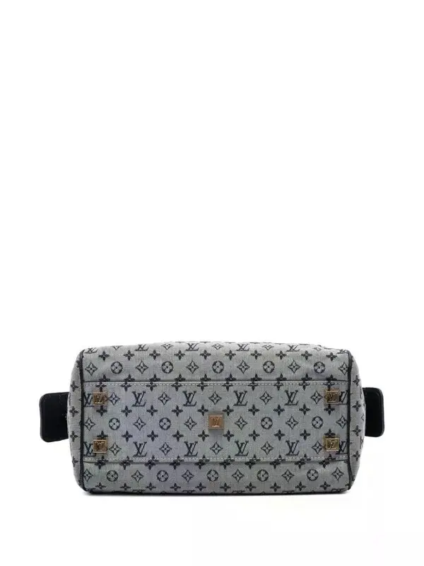 LOUIS VUITTON Monogram Mini Lin Josephine Pm Handbag - Grey
