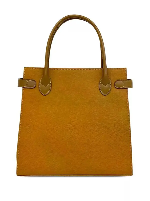 Burberry Calf Leather Handbag - Yellow