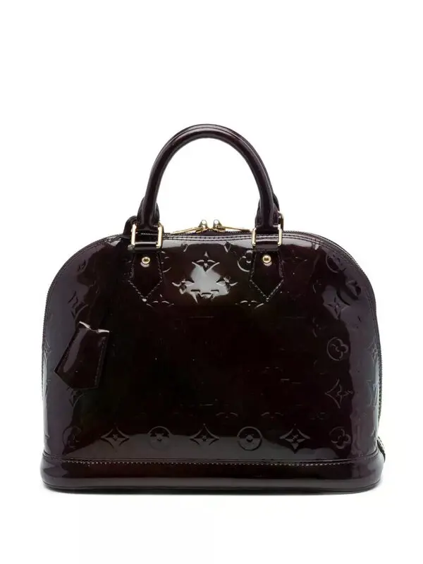 LOUIS VUITTON Monogram Vernis Alma Pm Handbag - Purple