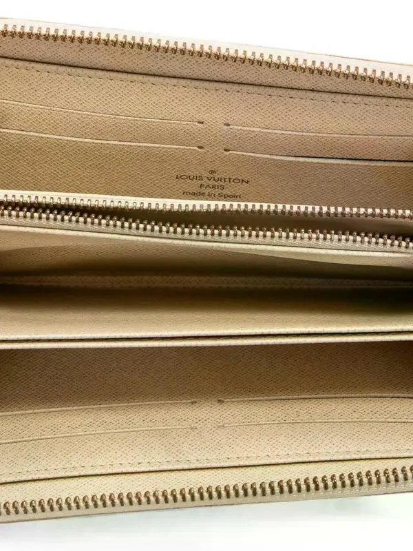 LOUIS VUITTON Damier Azur Zippy Wallet - Neutrals