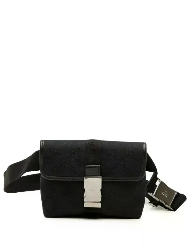Gucci Gg Canvas Belt Bag - Black