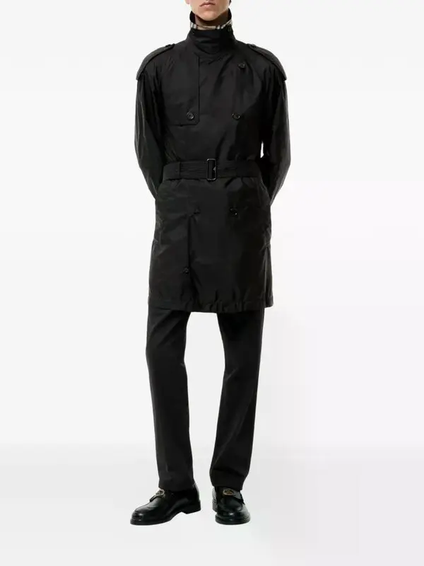 Burberry Mid-length Nylon Leadenham Trench Coat