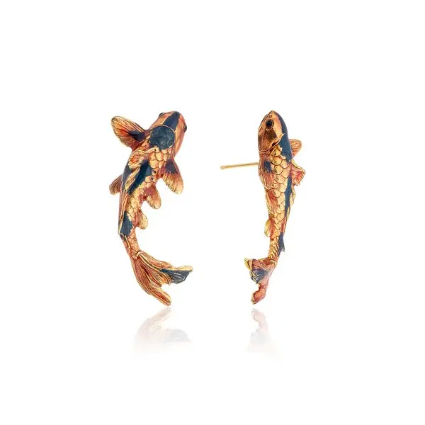 MILOU JEWELRY Koi Fish Earrings - Pink