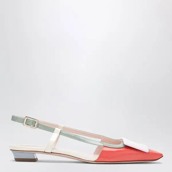 ROGER VIVIER Patent Leather Slingback Ballerinas - Multicolor