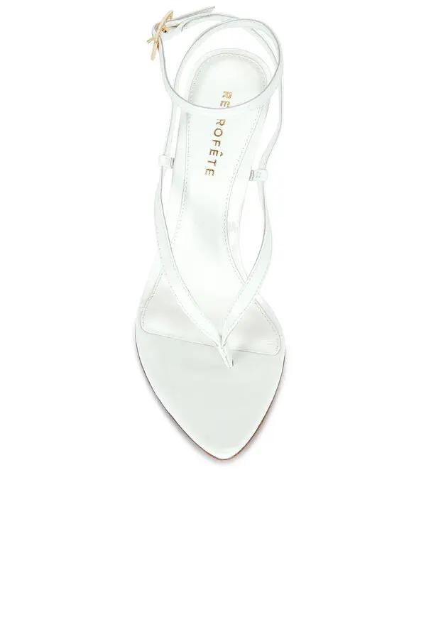 Retrofete Namby Wedge Sandal In Metallic Gold - White
