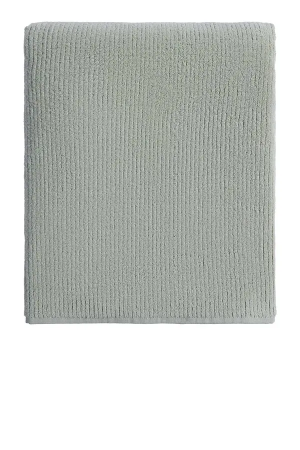 PARACHUTE Soft Rib Bath Sheet Towel In Green - Sage