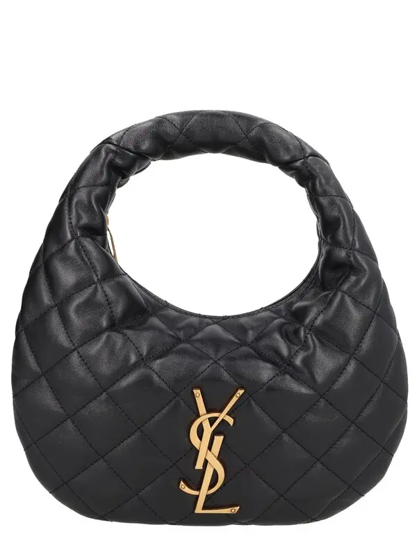 Saint Laurent Borsa "icarino" In Nappa Trapuntata - Black