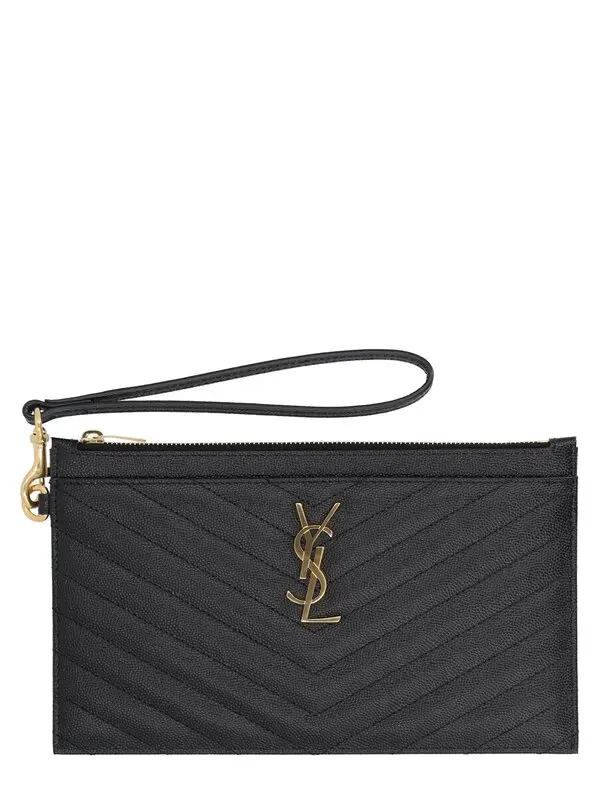 Saint Laurent Pouch "cassandre Matelassé" Large - Black