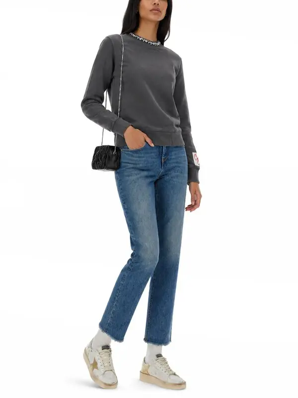 GOLDEN GOOSE Jersey Sweatshirt With Embellished Collar